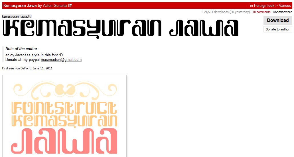 Rekomendasi Download Font Jawa Keren dan Gratis